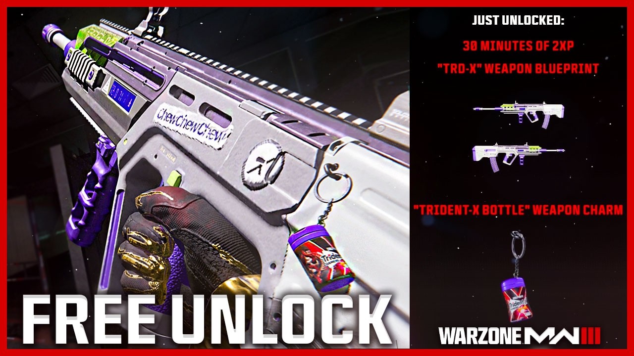 FREE CODES for Trident x MW3 Rewards! (TRD-X Blueprint & Weapon Charm ...