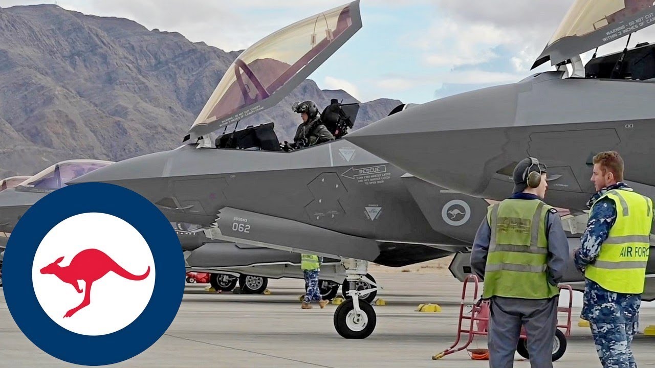 Australian Air Force. F-35A Lightning II fighters during Red Flag ...