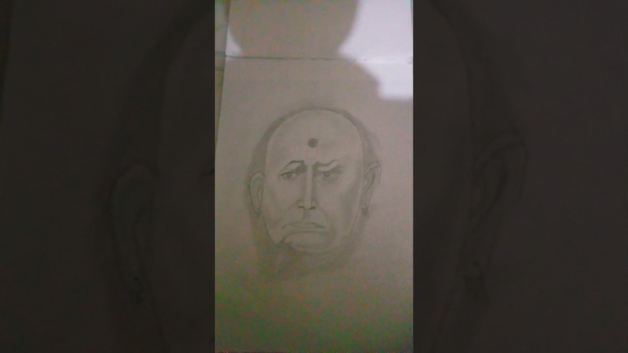 Swami Samarth sketch and drawing simple 🙏🙏🙏 - YouTube