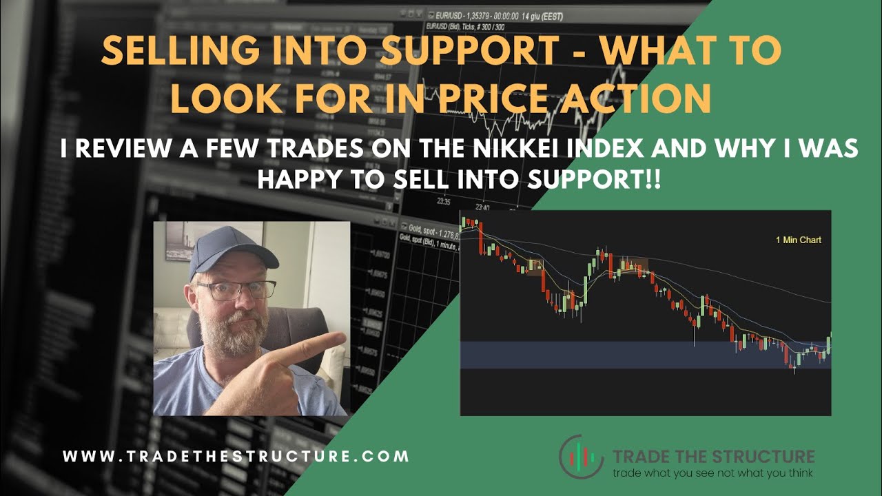 How to sell into support and what to look for in price action - YouTube