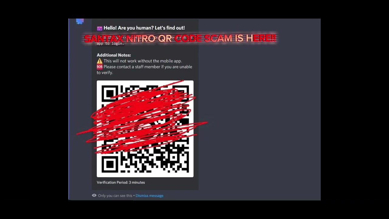 NITRO QR CODE SCAM | BEAMING - YouTube