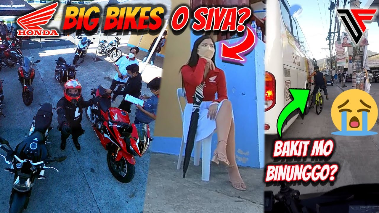May Magandang Dilag! Bisikleta binunggo ang Bus! Honda CB1000R CBR500R ...