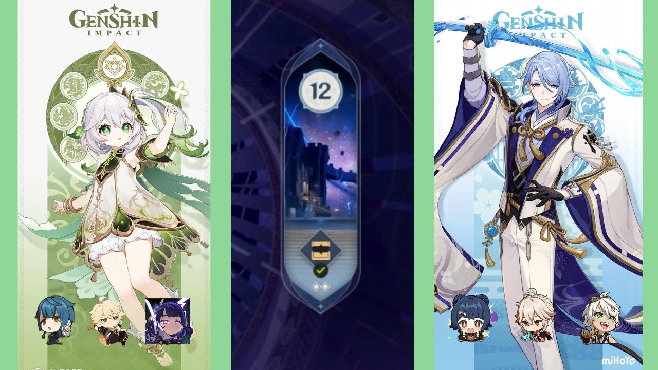 C0 Nahida Hiperbloom & C0 Ayato Vaporize | Abismo 12- 9 ★ 3.4 | | Vers ...