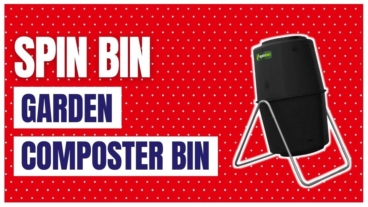 Spin Bin 60 Gal. Outdoor Compost Tumbler Rotating Garden Composter Bin ...