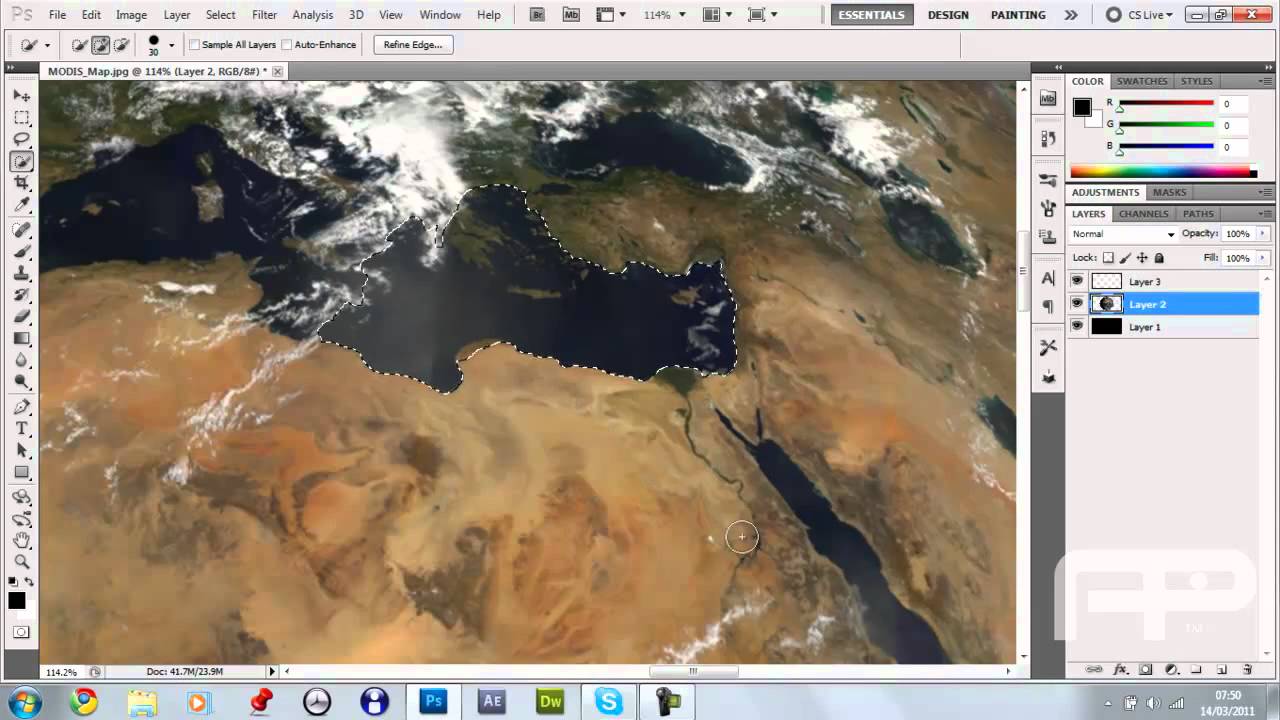 Adobe PhotoShop CS5: How to Make a Realisic Earth / Planet -Tutorial ...