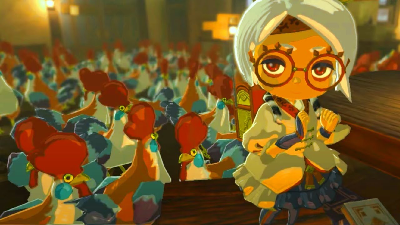 We're playing BotW & there's WAY too many chickens - YouTube