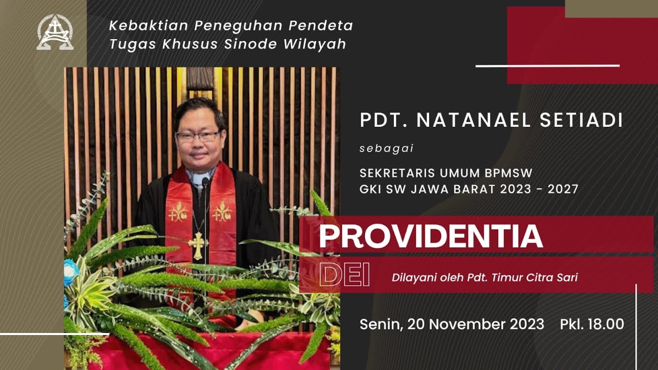 Kebaktian Peneguhan Pendeta Tugas Khusus Sinode Wilayah dalam diri Pdt ...