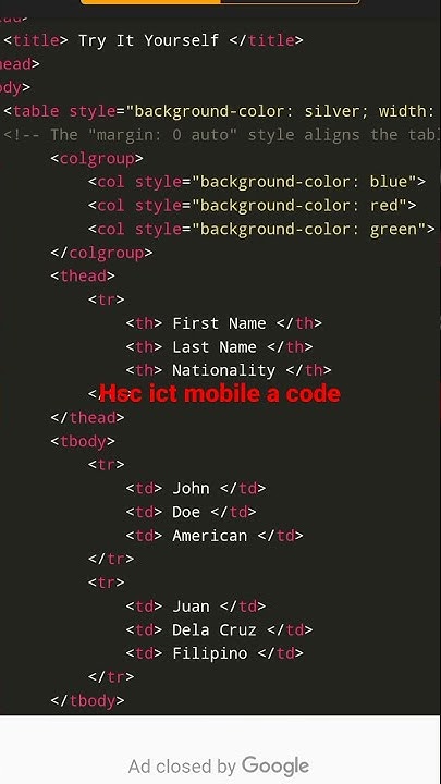 hsc ict html coding - YouTube
