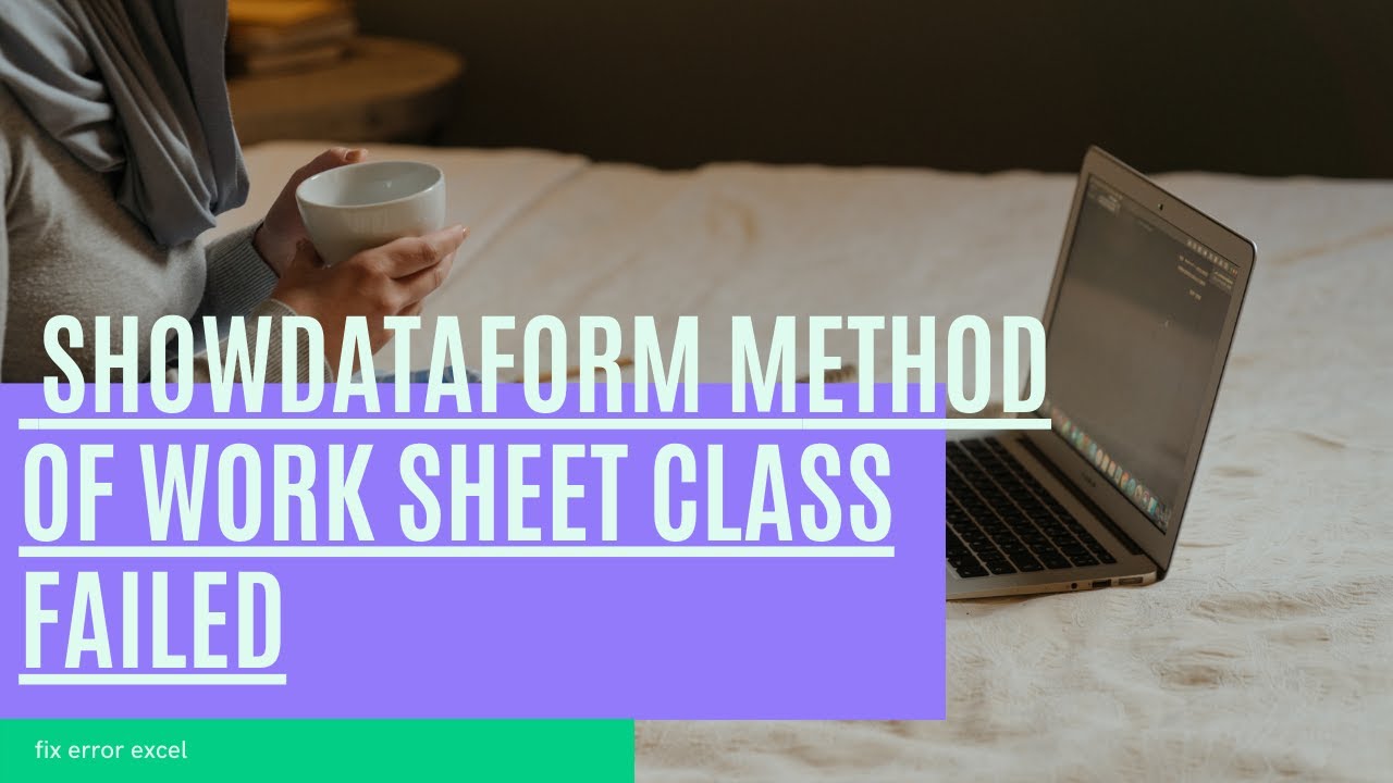 how to data entry ms excel ShowDataForm method of work sheet class failed - YouTube