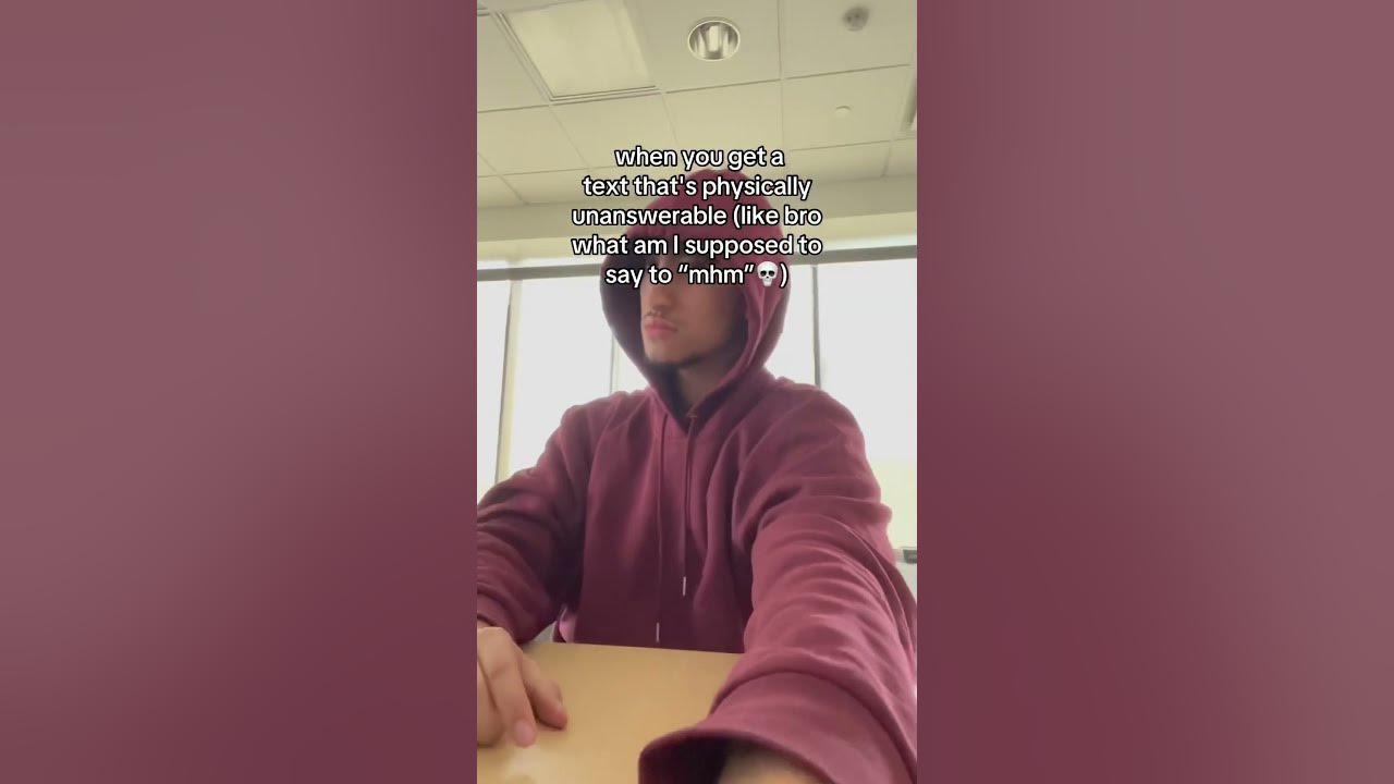 That one text you just can’t physically answer 😭 - YouTube