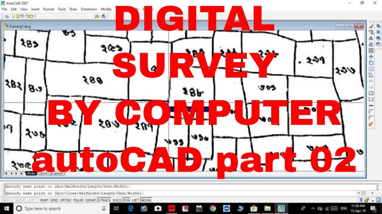 digital survey 2nd part, computer survey, land survey by computer ...