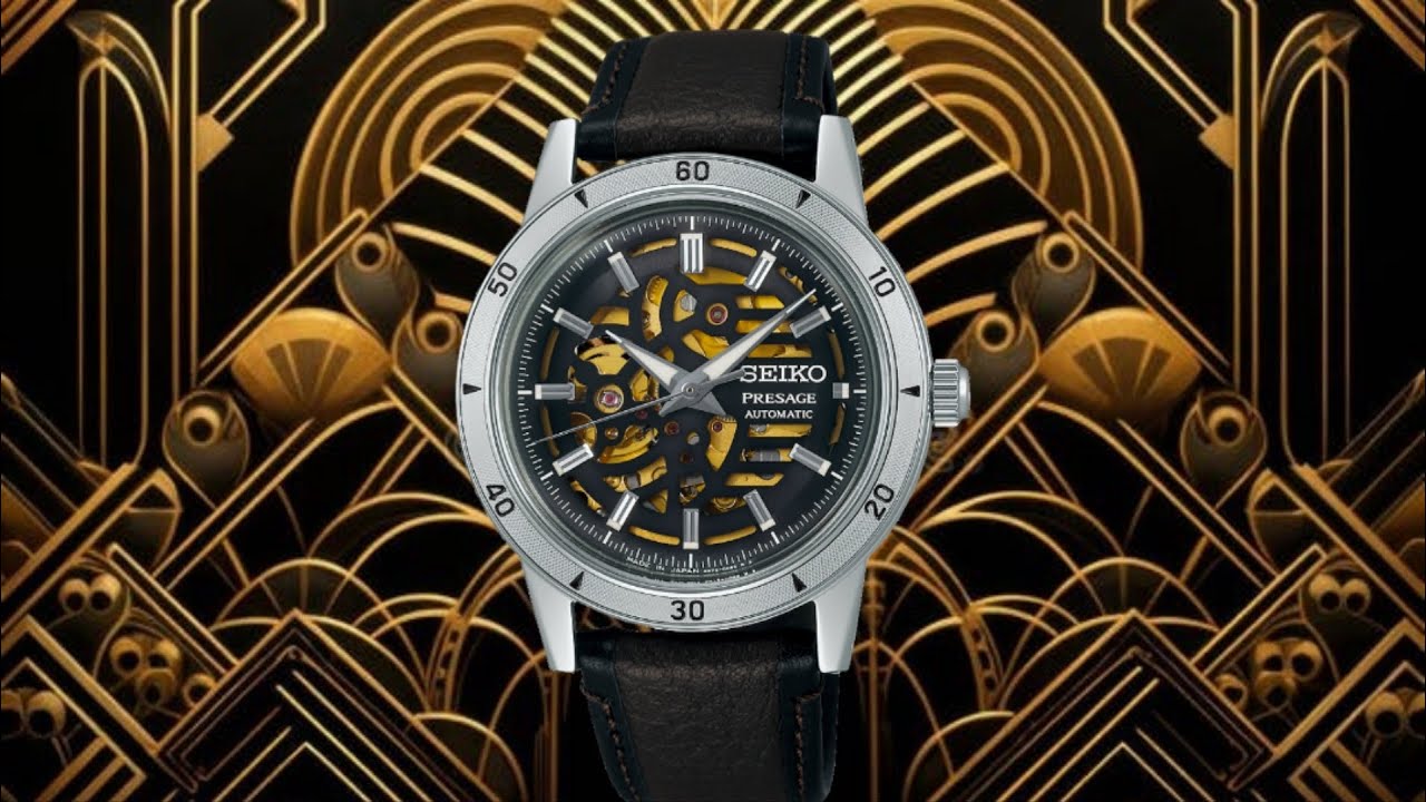 Seiko Presage Semi Skeleton Style 60s Automatic SSA461 - YouTube