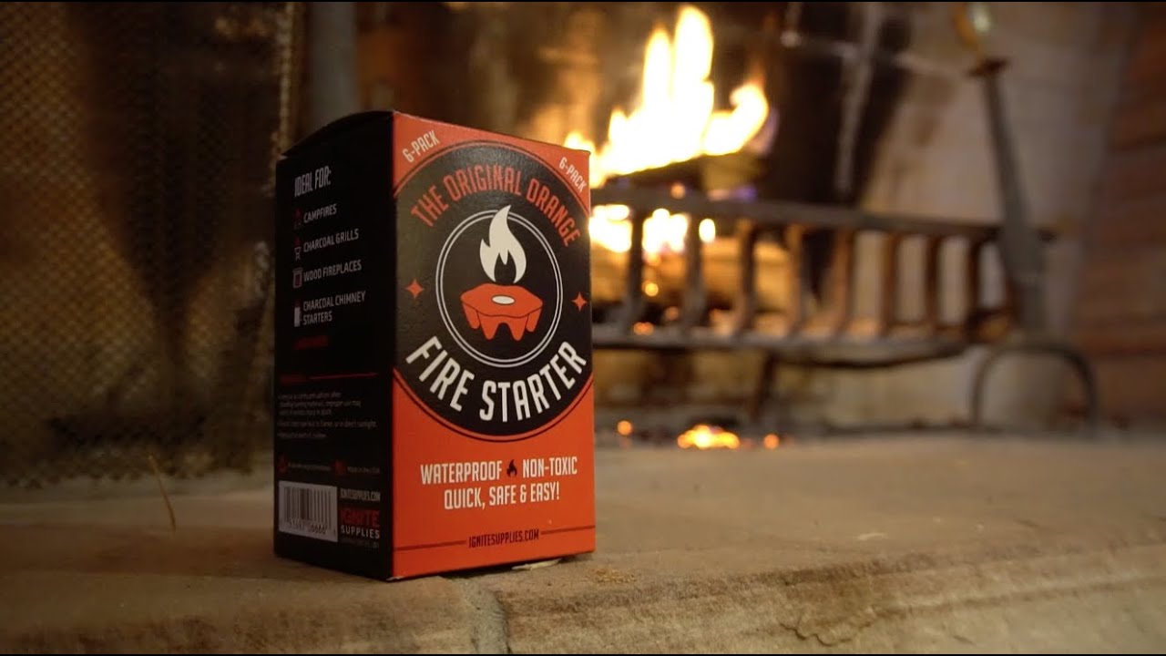 Ignite Supplies - FIRE STARTER - Ideal for Wood Fireplace - YouTube