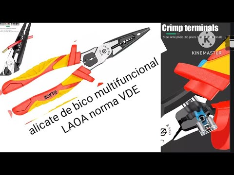 alicate de bico multifunção LAOA norma VDE - YouTube