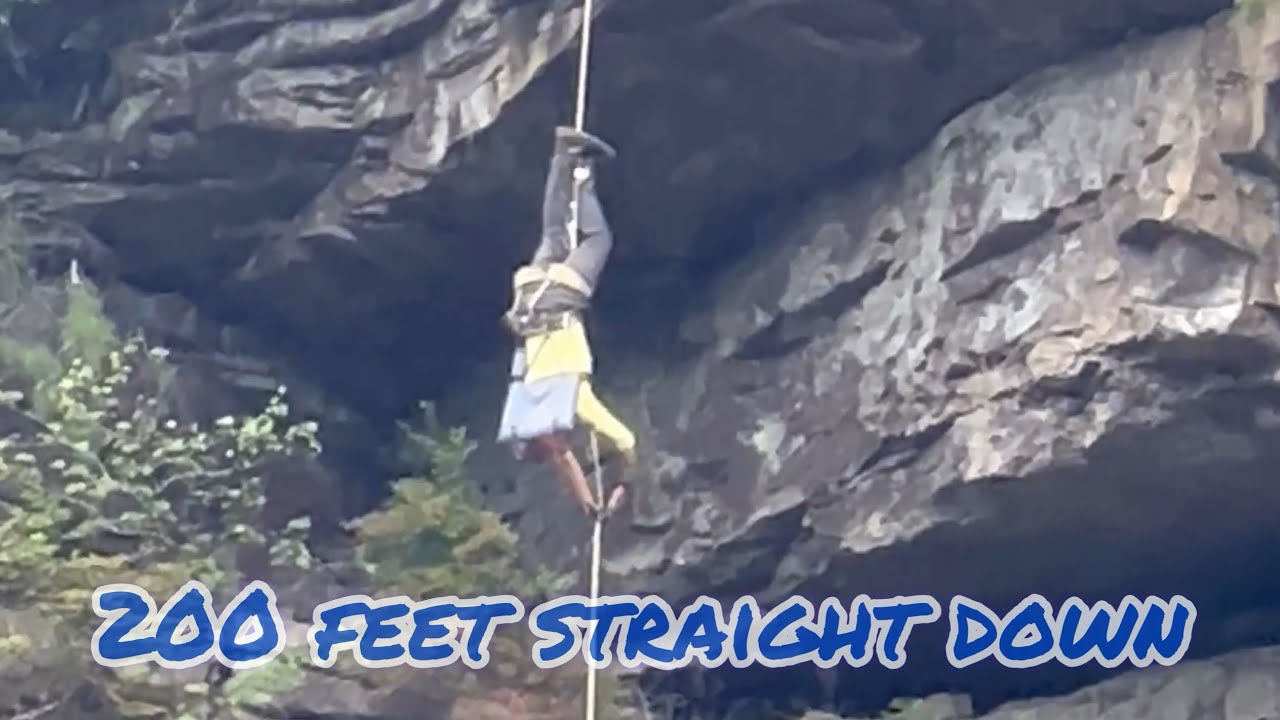 Waterfall Rappelling 200 Ft Cliff by Desoto Falls in Mentone Alabama ...
