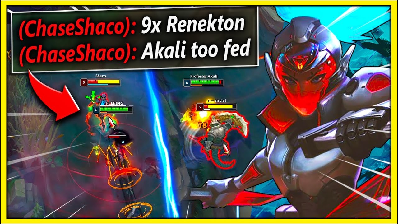 I Played Akali Top And Made The Enemy Turn On Eachother VS ChaseShaco ...