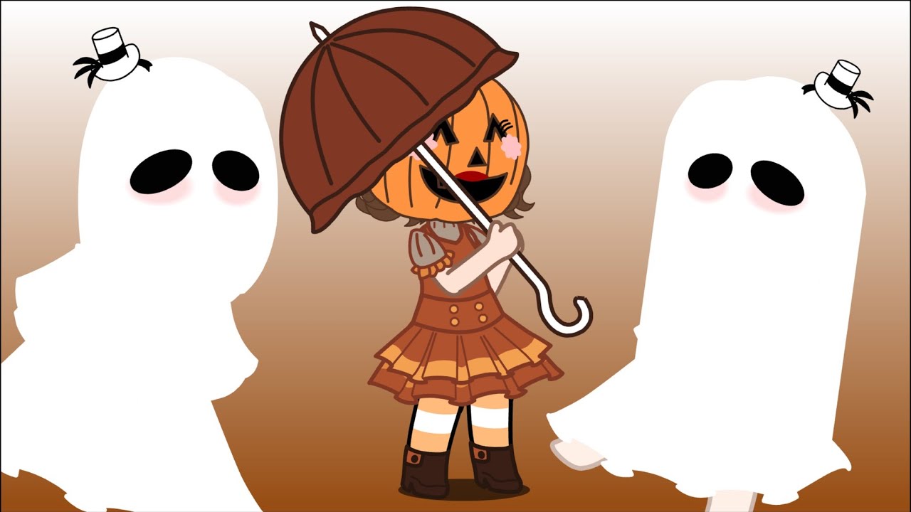 Ghost & Pumpkin Lady || Gacha Club || Halloween - YouTube