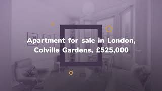 Apartment for sale in London, Colville Gardens, £525,000