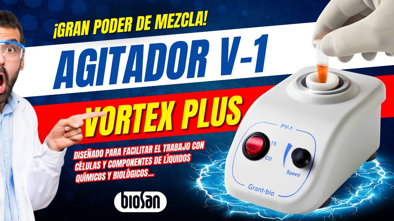 Agitador Vortex V-1 plus de BIOSAN - Eficiencia y Precisión - YouTube