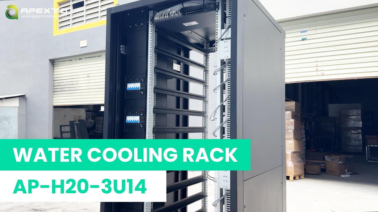 Hydro Cooling Kit H200-S-3U for 14 Antminer U3S21EXPH Units - YouTube