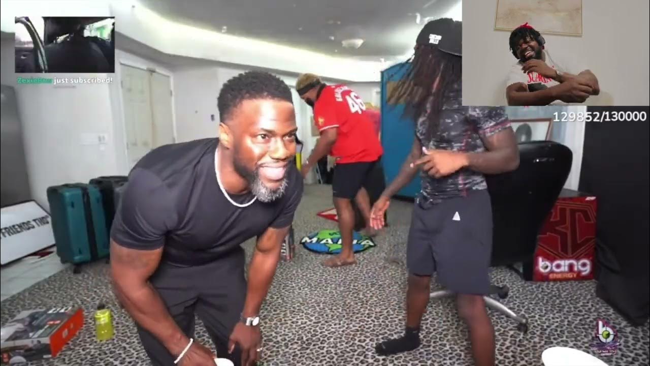 KAI CENAT SLEEPOVER STREAM w/ KEVIN HART & DRUSKI WATCH PARTY… | REACTION PART 1 - YouTube
