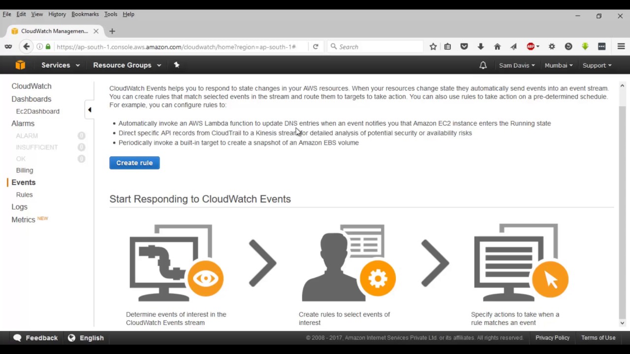 AWS tutorial-Part35:Lab12 | CloudWatch - YouTube
