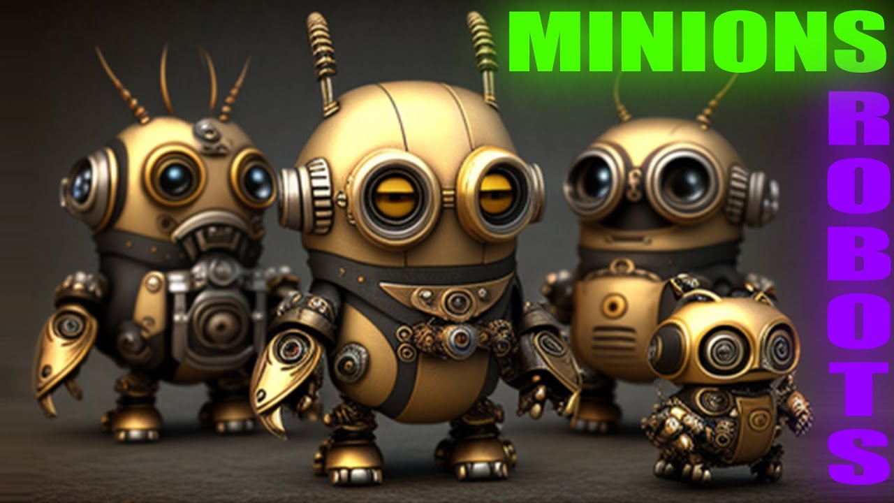 Robots Minions in Midjourney Ai | Minions Art - YouTube