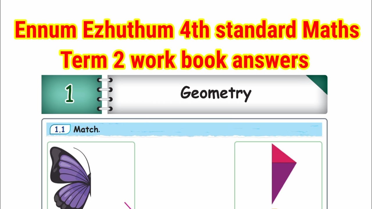 Ennum Ezhuthum 4th standard Maths Unit 1 Geometry work book answers ...