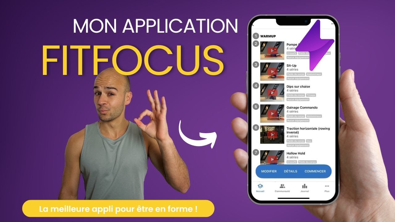 La meilleure application pour être en forme sans y passer des heures ! Présentation de FitFocus ...