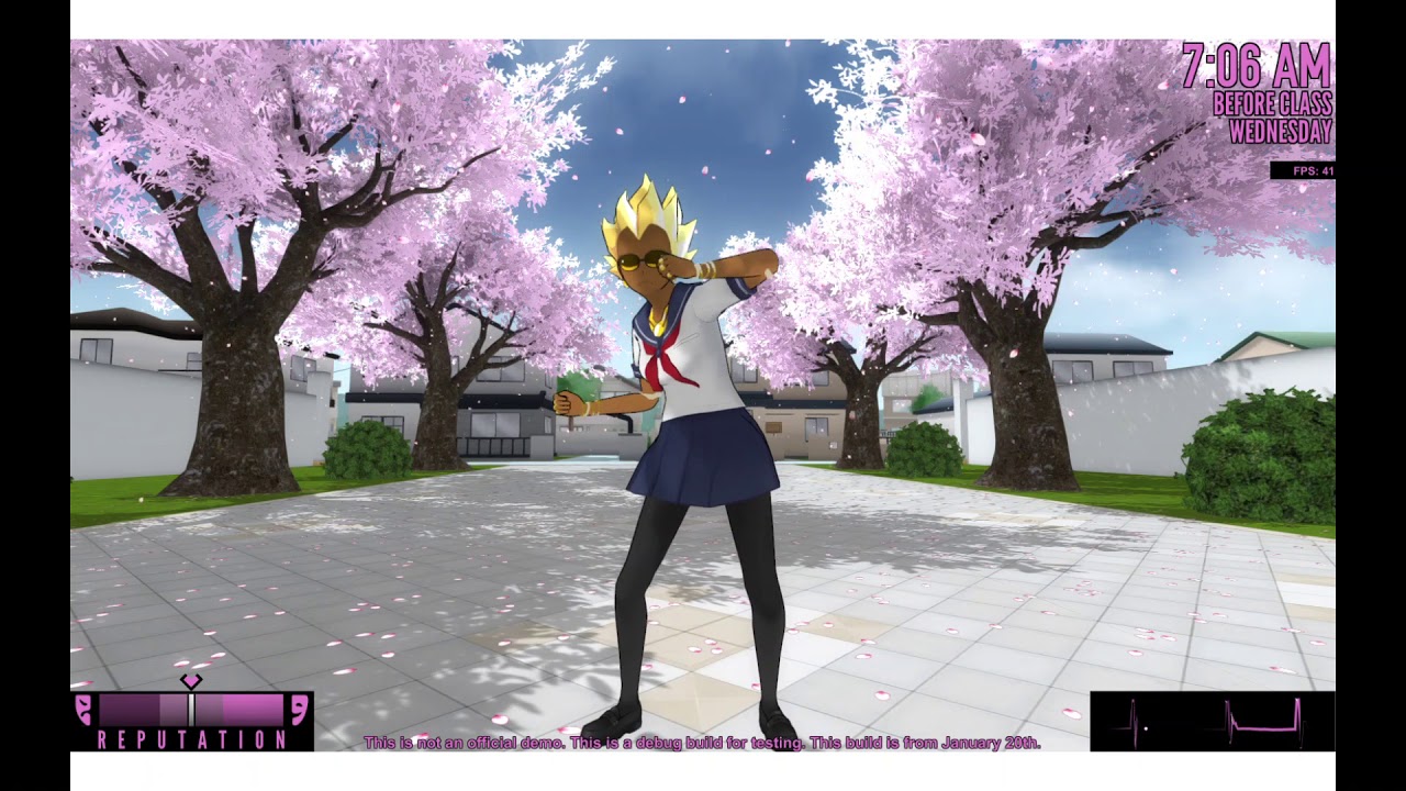 Yandere Simulator Debug Build "Galo Mode" - YouTube