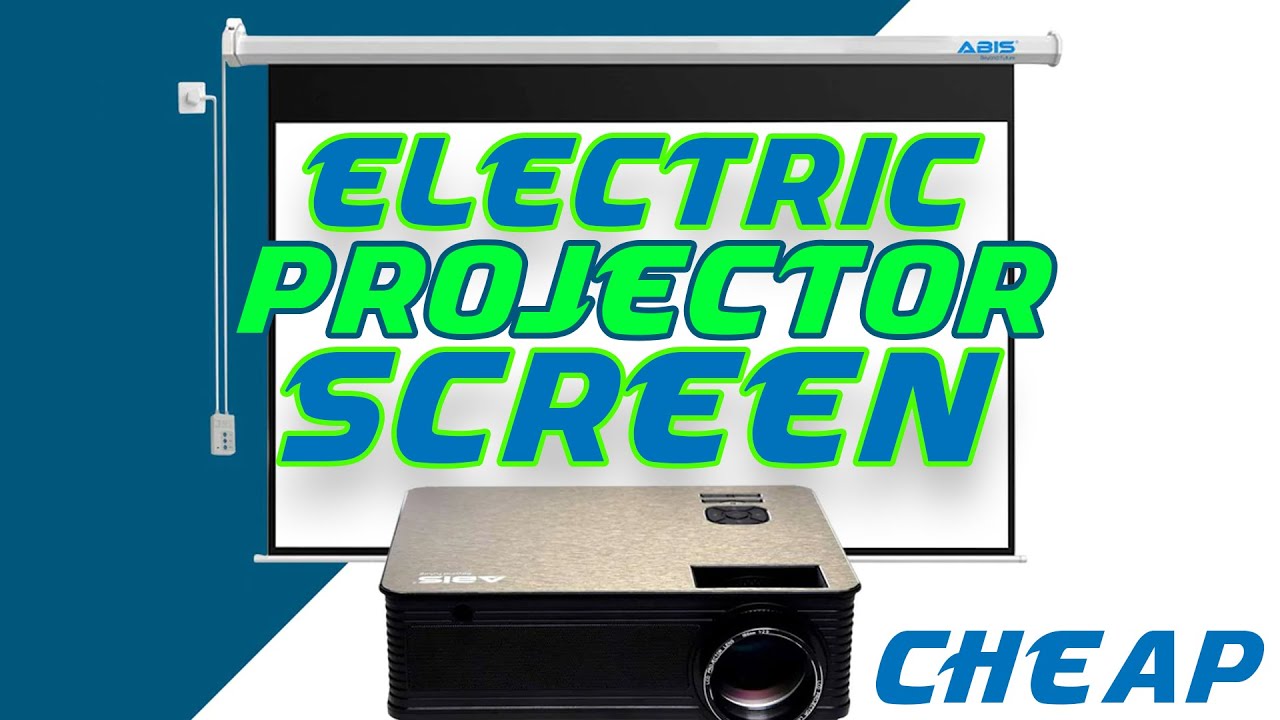 ABIS Electric Projector Screen - Affordable, Budget Projector Screen ...