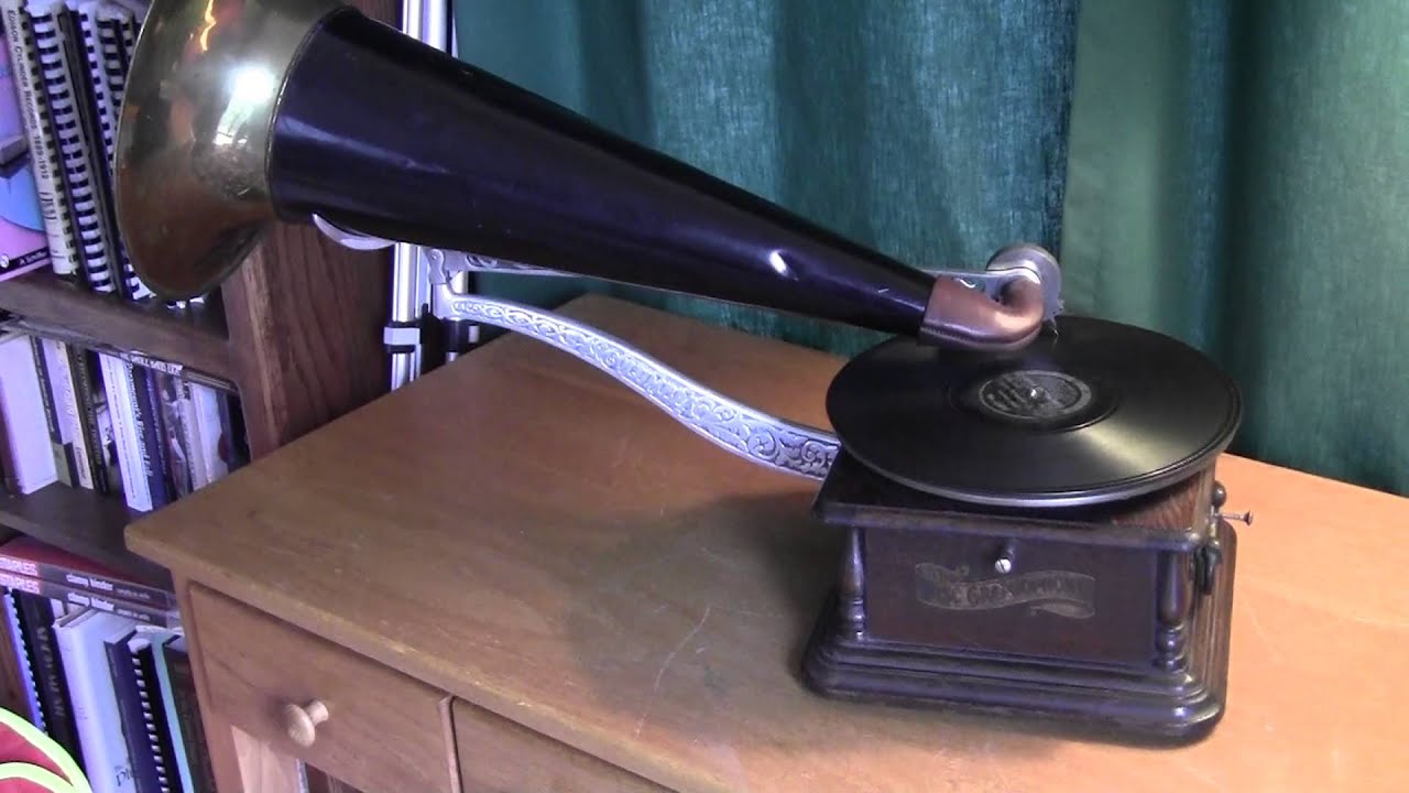 Columbia Disc Graphophone AJ - Columbia Phonograph Company March - YouTube