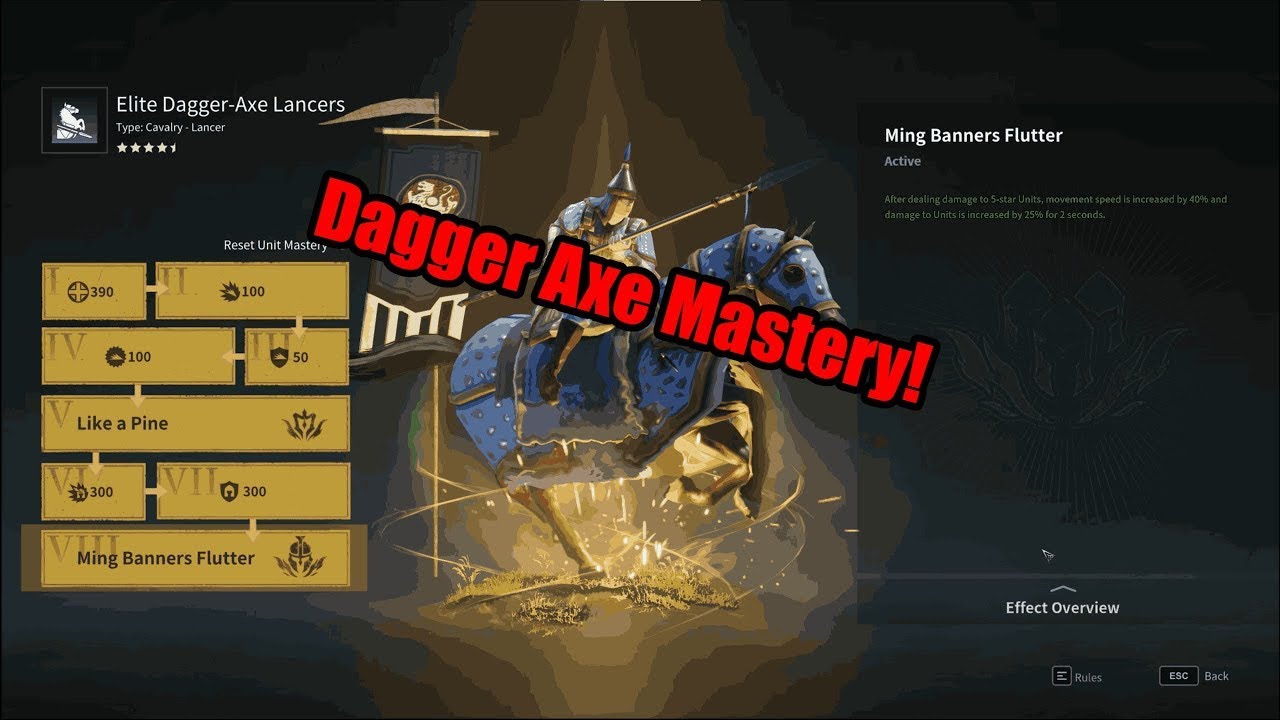 Dagger Axe Lancers Full Mastery | Unit Overview & Testing | Conqueror's ...