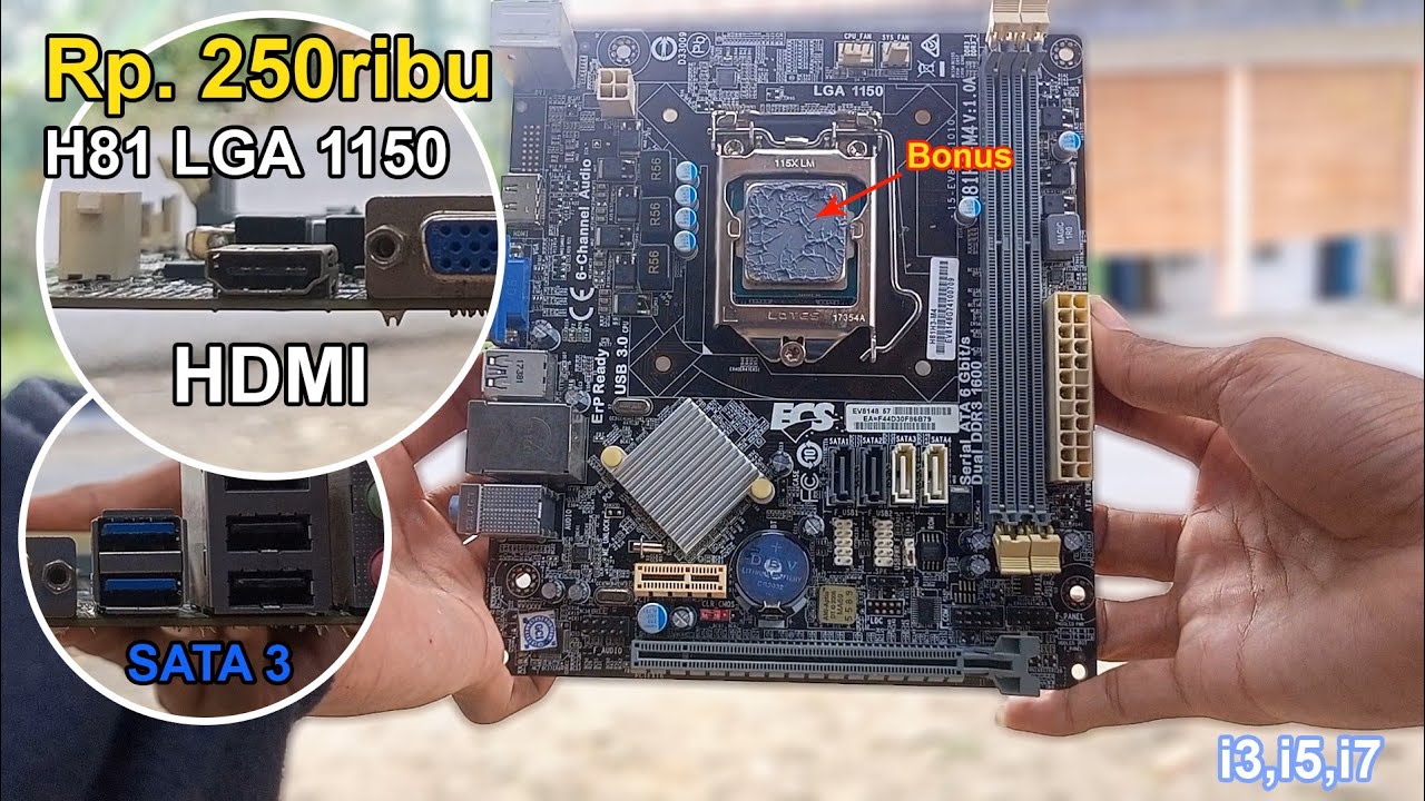 Motherboard H81 Paling Murah Dengan Fitur Lengkap Bonus Prosesor ...