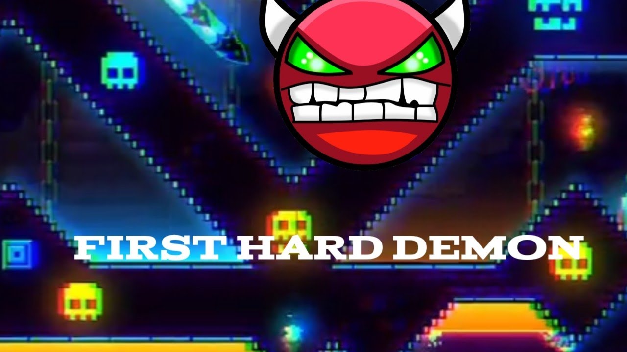 "DASHPLORERS" My 1st Hard Demon - Geometry Dash - YouTube