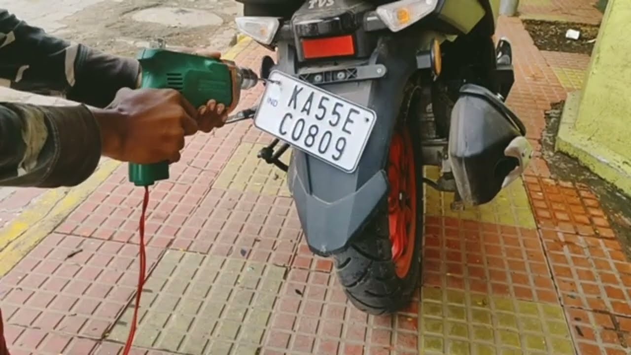 Installing number plate frame 🔥 - YouTube