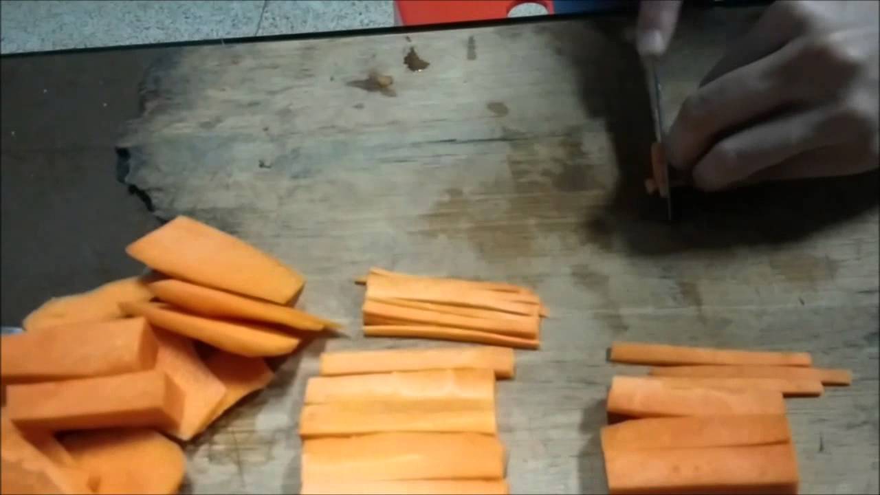 Butchery and Fish Mongery 1 Production Basic Knife Cuts - YouTube