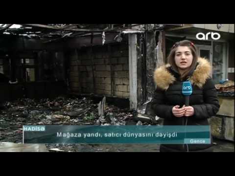 Gəncədə külə dönən mağazada satıcı dünyasını dəyişib (ARB KEPEZ)
