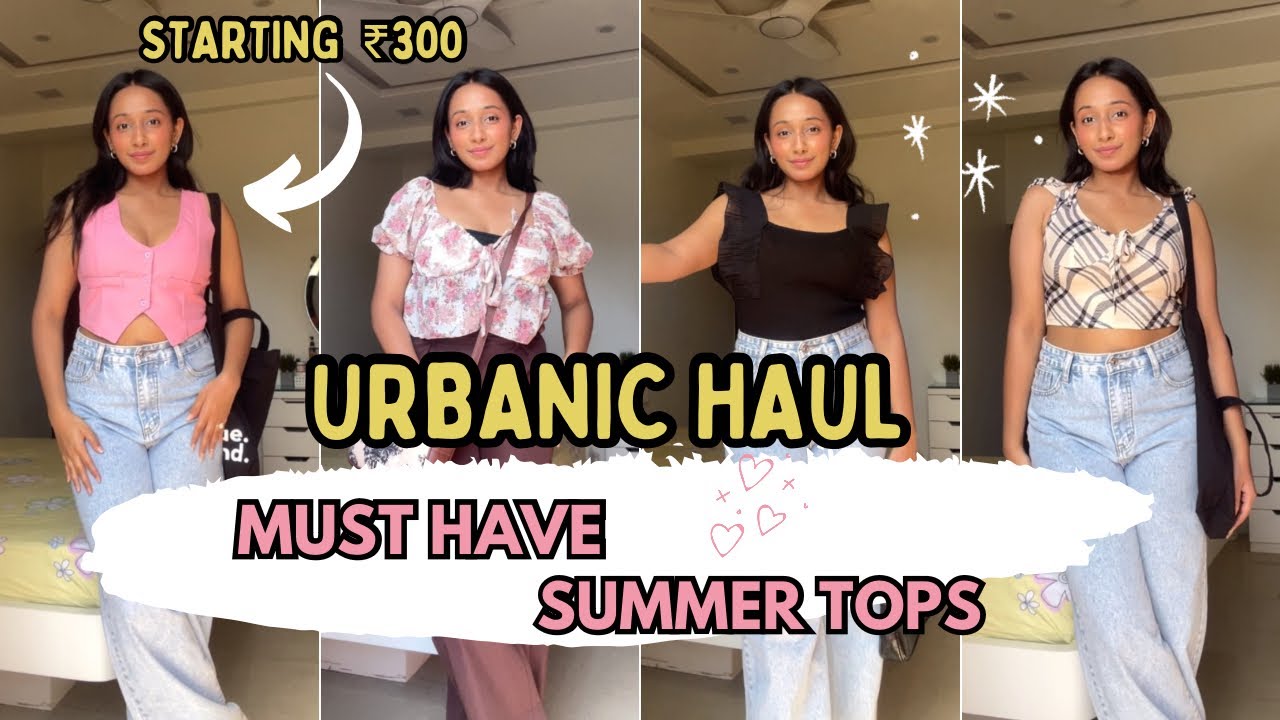 Urbanic Tops & dresses Haul || Summer Collection starting ₹300🌸 - YouTube