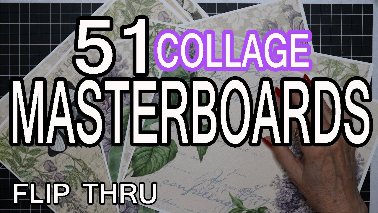51 COLLAGE MASTERBOARDS: Making & Using Masterboards for Junk Journals ...