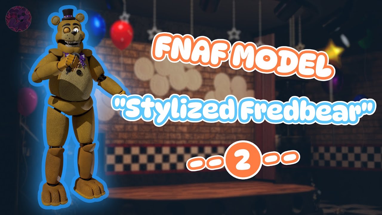 FNAF Stylized Fredbear | SpeedModel Part 2 (Body) - YouTube