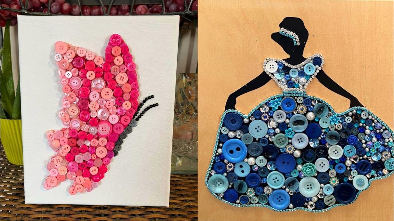 Outstanding and beautiful button craft ideas // new stylish button ...