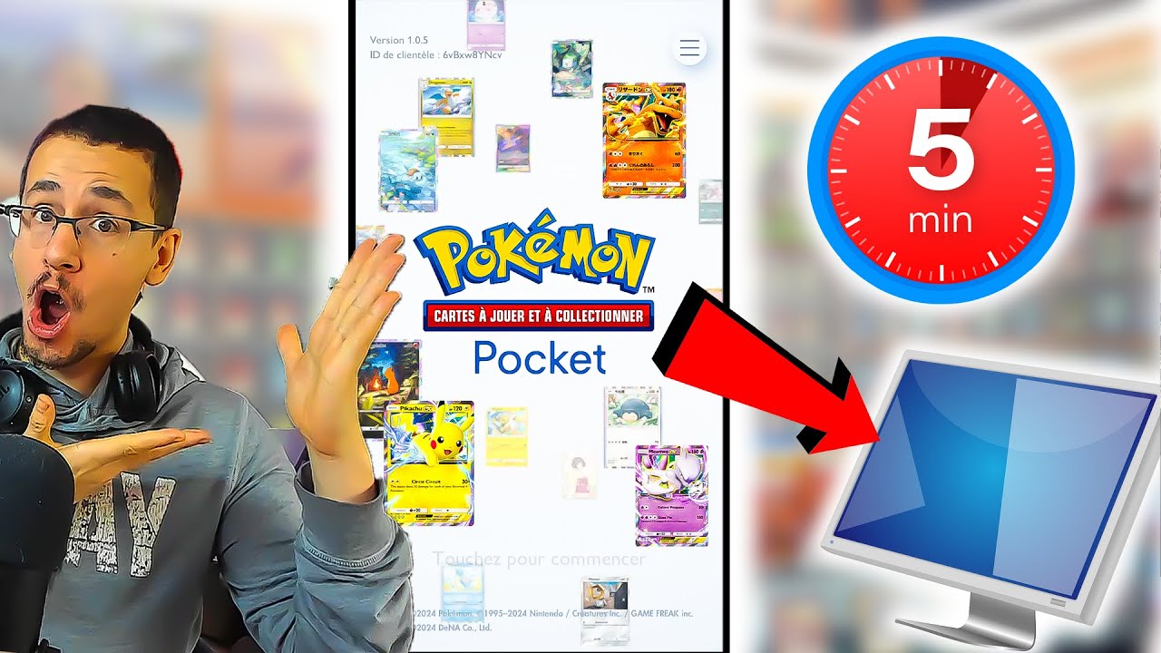 Comment jouer à Pokemon TCG Pocket sur PC en 5 MINUTES ? - YouTube