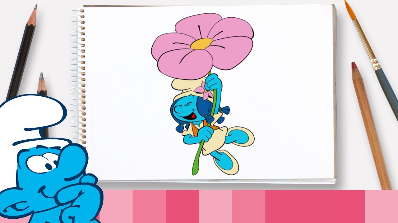 How to draw Smurflily • The Smurfs - YouTube
