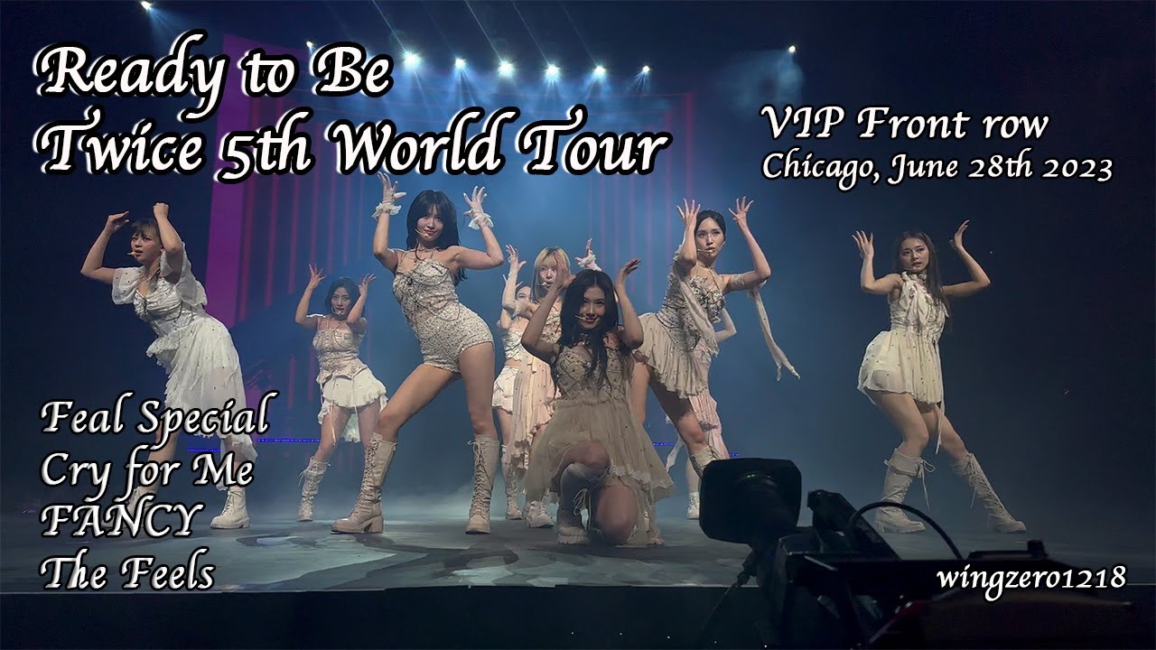 230628 4K 트와이스 TWICE 5th World Tour Chicago Feel Special Cry for Me ...