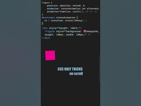 CSS-Only Scroll animation is Wonderful #shorts #tech #design #html #css - YouTube