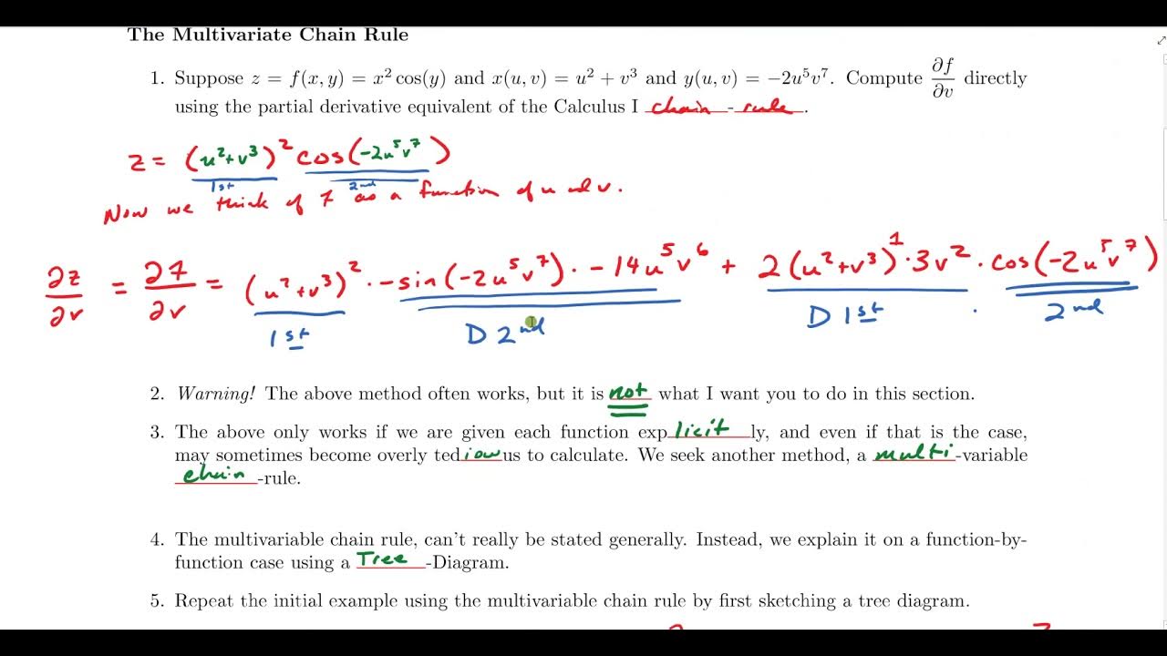 Intro To Multivariable Chain-Rule - YouTube