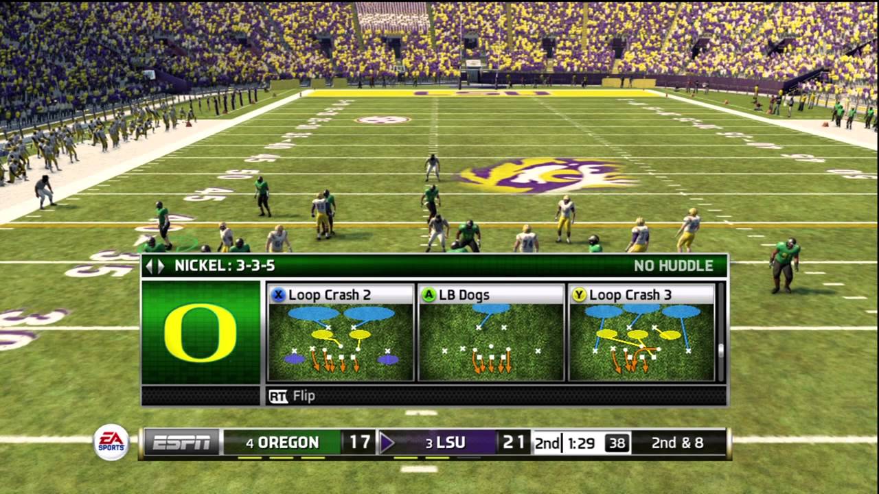 NCAA Football 13, Oregon @ LSU - YouTube