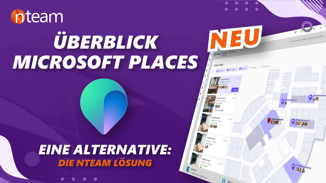 MICROSOFT PLACES - Übersicht: Microsoft 365 Arbeitsplatzbuchung, Tool ...