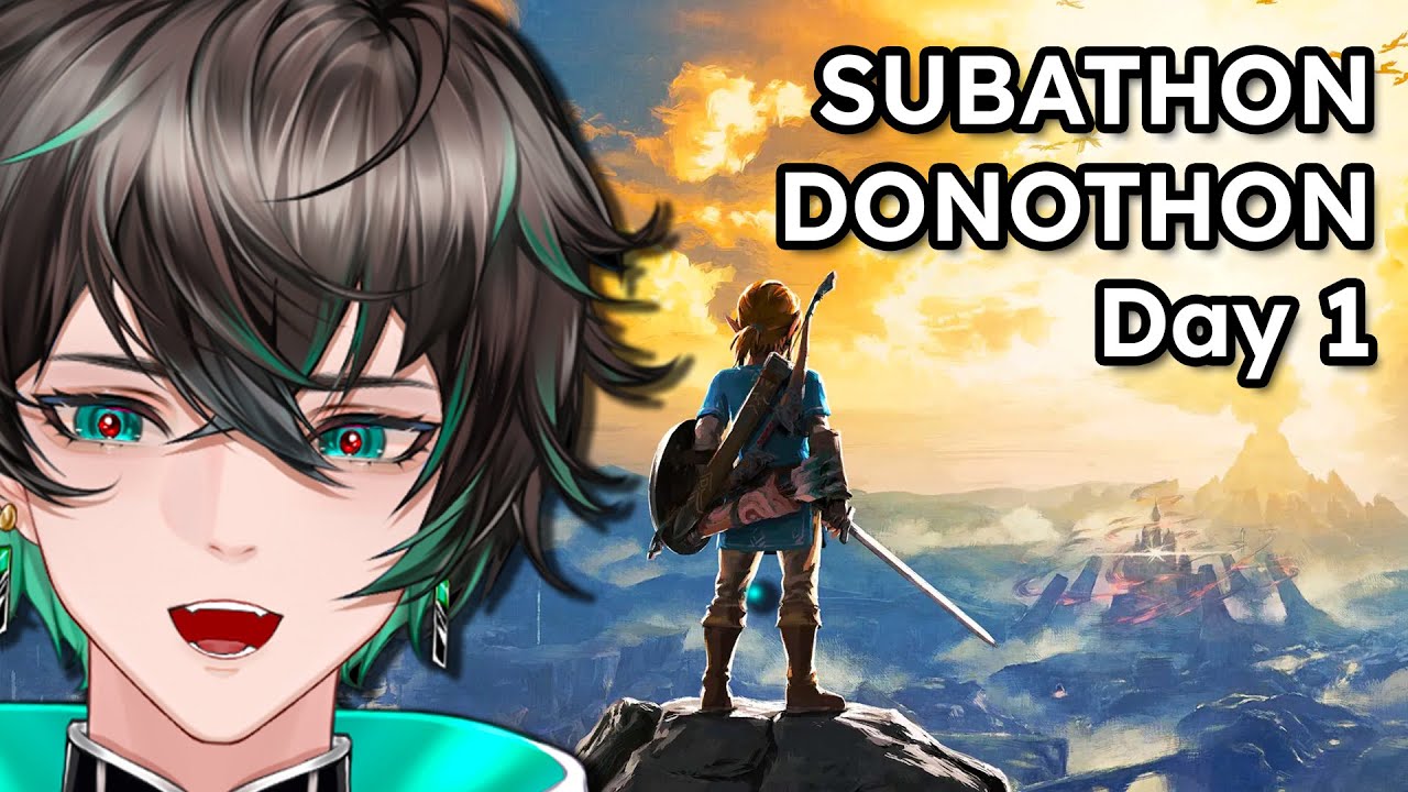 🔴 【EN Male VTuber】🐦‍⬛🌸 ZELDA BOTW FIRST PLAYTHROUGH CHALLENGE - SUBATHON + DONOTHON - YouTube